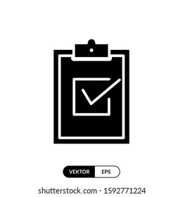 Clipboard Icon Vector Illustration Logo Template Stock Vector (Royalty ...