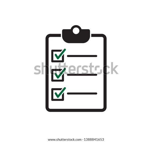 Clipboard Icon Vector Logo Template Stock Vector (Royalty Free ...