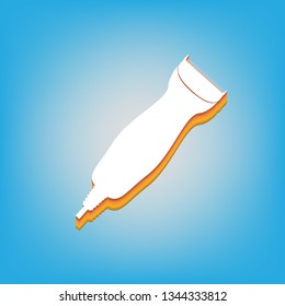 Clipper Sign Illustration Vector White Icon Stock Vector (Royalty Free ...