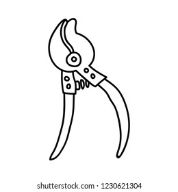 Clippers Line Art Icon Vector Stock Vector (Royalty Free) 1230621304 ...
