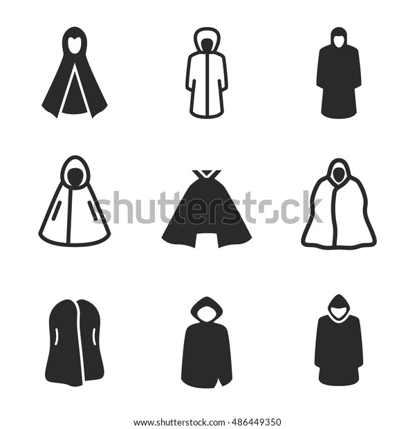 Cloak Vector Icons Simple Illustration Set Stock Vector (Royalty Free ...