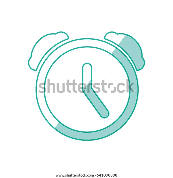 Clock Alarm Pictogram Stock Vector (Royalty Free) 641098888 | Shutterstock