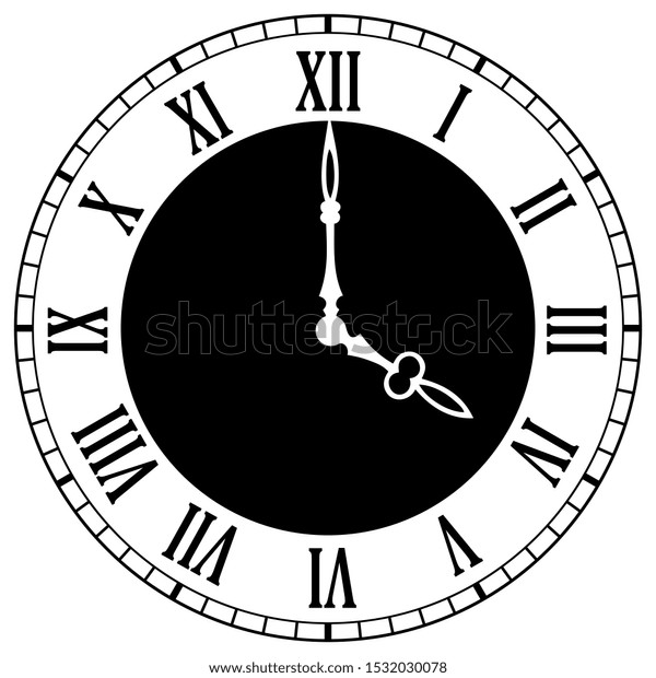 Clock Dial Face Vector Illustration Isolated: vetor stock (livre de ...