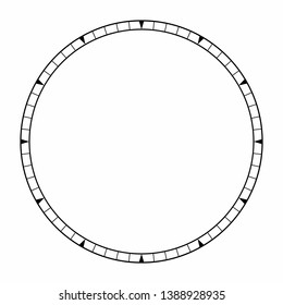 Clock Face Blank Hour Time Watch Stock Vector (Royalty Free) 1388928935 ...