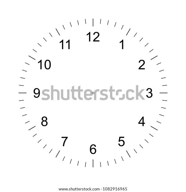 Clock Face Measuring Circle Scale Measuring Stock Vector (Royalty Free ...