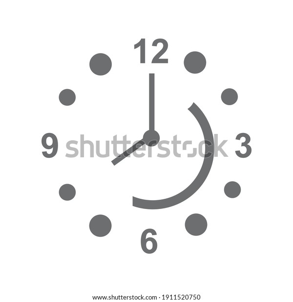 Clock Icon Hourglass Logo Concept Vector Stock Vector (Royalty Free ...