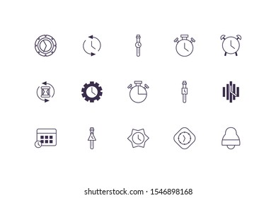 Clock Icon Set Design Time Tool Stock Vector (Royalty Free) 1546898162 ...