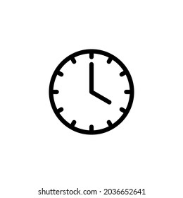 Clock Icon Time Sign Symbol Watch Stock Vector (Royalty Free ...