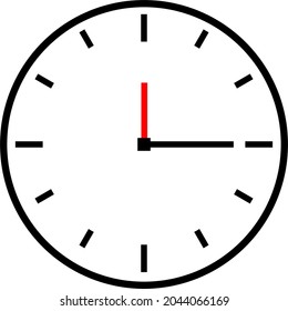 Clock Icon Time Icon Watch Icon Stock Vector (Royalty Free) 2044066169 ...
