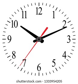 24 Hours Clock Dial Full Day Stock Vector (Royalty Free) 1138444247