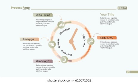 Clock Infographic Diagram Slide Template Stock Vector (Royalty Free ...