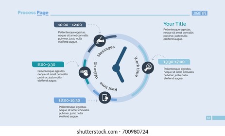 Clock Infographic Diagram Slide Template Stock Vector (Royalty Free ...