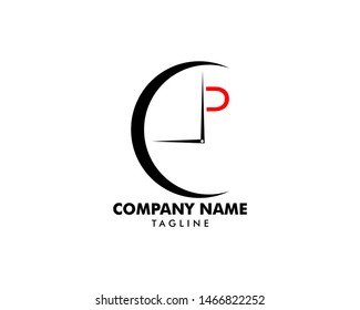 Clock Letter P Logo Design Inspiration Stock Vector (Royalty Free ...