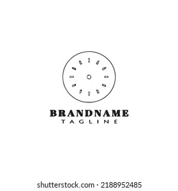 Clock Logo Cartoon Design Template Icon Stock Vector (Royalty Free ...