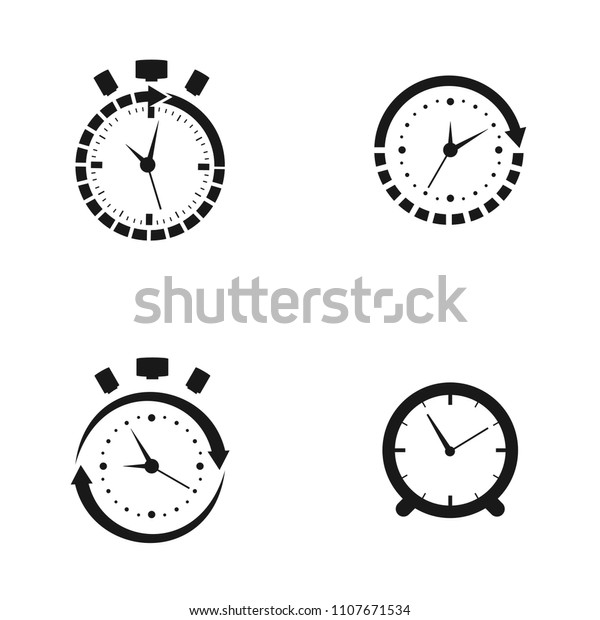 Clock Logo Design Inspiration Eps 10 Stock Vector (Royalty Free ...
