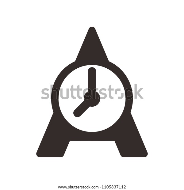Clock Logo Time Icon Period Symbol Stock Vector (Royalty Free) 1105837112