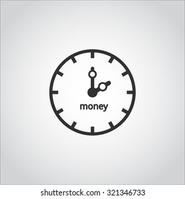 Clock Money Logo Icon Stock Vector (Royalty Free) 321346733