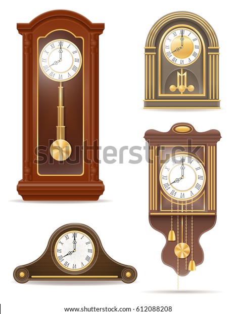 Clock Old Retro Icon Stock Vector Stock Vector (Royalty Free) 612088208 ...