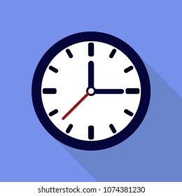 Clock Painted Blue Dark Blue Colors Stock Vector (Royalty Free ...