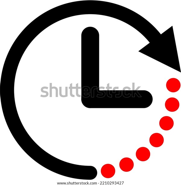 Clock Pictogram Time Sport Speed Concept Stock Vector (Royalty Free ...