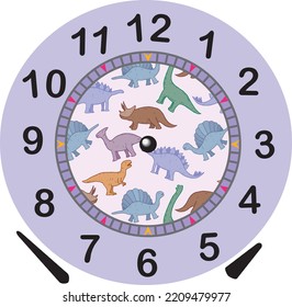 Clock Teaching Kids Time Stock Vector (Royalty Free) 2209479977 ...