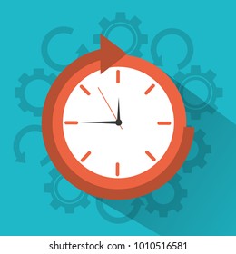 Clock Time Around Arrow Concept Stock Vector (Royalty Free) 1010516581 ...