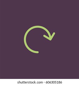 Clockwise Rotating Arrow Icon Counter Vector: เวกเตอร์สต็อก (ปลอดค่า ...