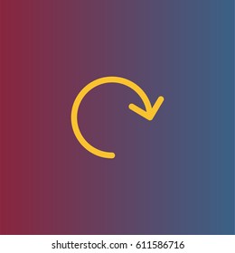 Clockwise Rotating Arrow Icon Counter Vector: เวกเตอร์สต็อก (ปลอดค่า ...
