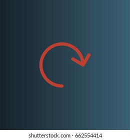 Clockwise Rotating Arrow Icon Counter Vector: เวกเตอร์สต็อก (ปลอดค่า ...
