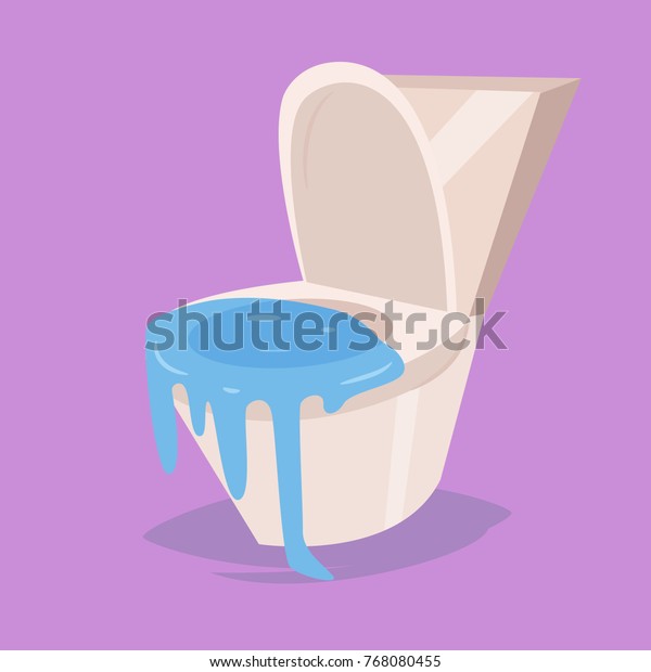 Clog Toilet Vector Cartoon Isolated Art : image vectorielle de stock ...