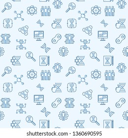 Cloning Concept Outline Seamless Background Vector Stock Vector ...
