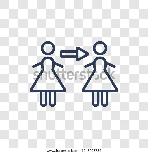 Cloning Icon Trendy Linear Cloning Logo Stock Vector (Royalty Free ...