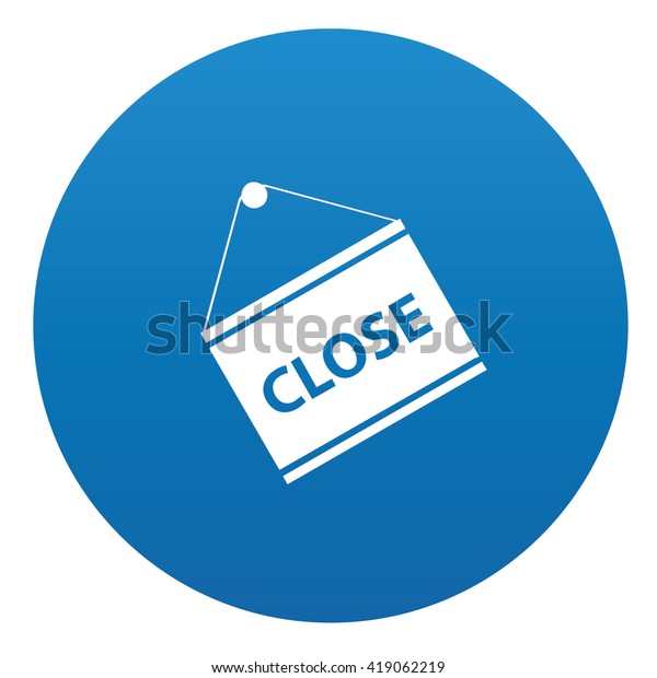 Close Icon Design On Blue Buttonvector Stock Vector (Royalty Free ...