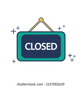 Close Sign Icon Vector Illustration Glyph Stock Vector (Royalty Free ...