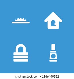 Closed Icon Collection 4 Closed Filled Stock Vector (Royalty Free ...