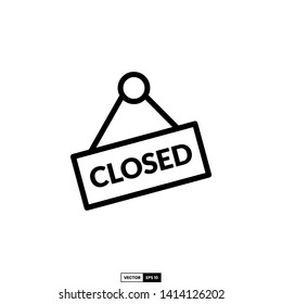Closed Icon Design Inspiration Vector Template Stock Vector (Royalty ...