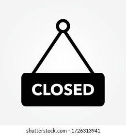Closed Icon Illustration Vector Sign Symbol Stock Vector (Royalty Free ...
