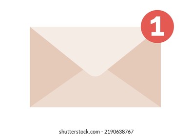 Closed Mail Envelope Icon Mail Notification Stock Vector (Royalty Free ...