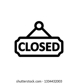 Closed Sign Store Closed Icon Stock Vector (Royalty Free) 1619594494 ...