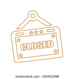 Closed Sign Close Icon Logo Stock Vector (Royalty Free) 1594923988 ...