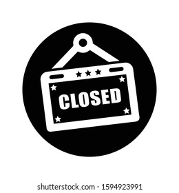 Closed Sign Close Icon Logo Stock Vector (Royalty Free) 1594923991 ...