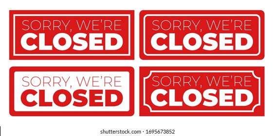 Temporarily Closed Sign Coronavirus Information Temporary Stock ...