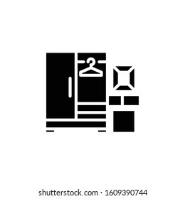 Closet Icon Vector Illustration Interior Symbol Stock Vector (Royalty ...