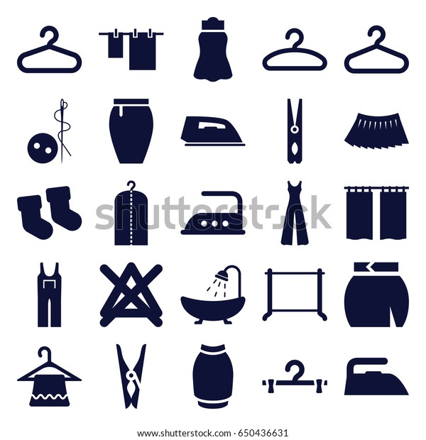 Cloth Icons Set Set 25 Cloth Stock Vector (Royalty Free) 650436631 ...