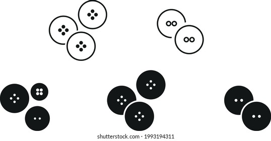 Clothes Button Icon Vector Illustration Stock Vector (Royalty Free ...