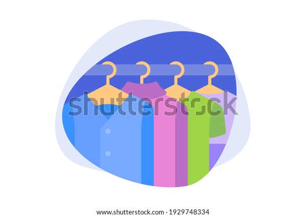 Clothes Design Elements On Various Shape Stock Vector (Royalty Free ...