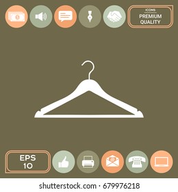 Clothes Hanger Silhouette Stock Vector (Royalty Free) 679976218 ...