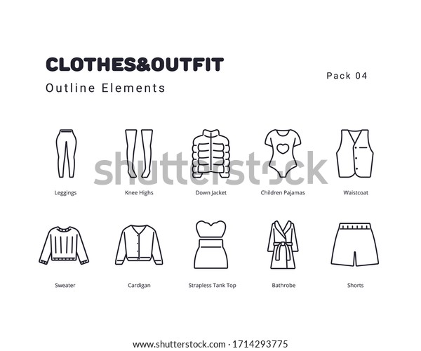 Elementos de estilo de esquema de: vector de stock (libre de regalías ...