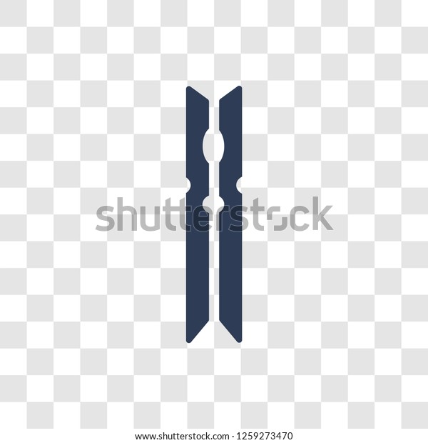 Clothes Peg Icon Trendy Clothes Peg Stock Vector (Royalty Free ...