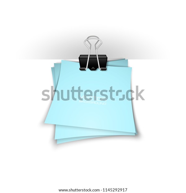 Clothes Peg Office Sticker Paper Banner Stock Vector (Royalty Free ...